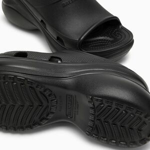 Balenciaga | Shoes | Balenciaga Pool Crocs Black Rubber Sandal Women ...